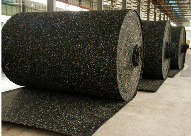 Shock Absorption Rubber Mat Sound Insulation Rubber Underlayment Roll ...